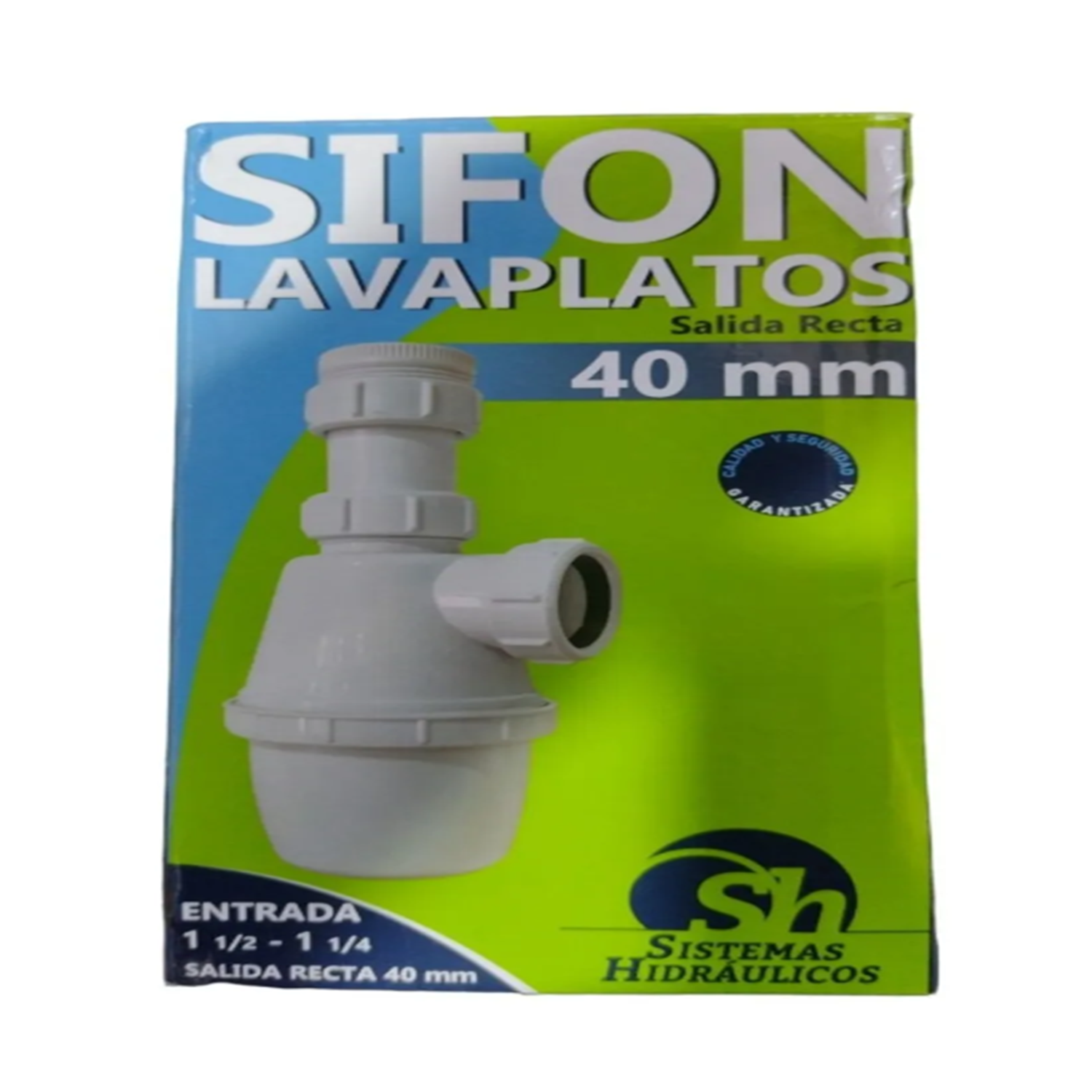 Sifón Lavaplatos Entrada Recta 40mm | Electronica Alex